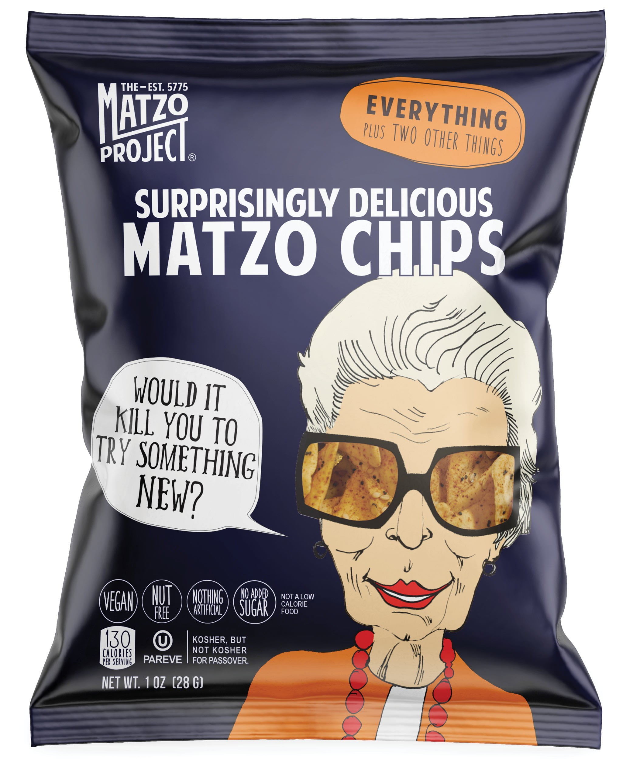 The Matzo Project Matzo Chips, Everything, Kosher, Vegan, Nut-Free, No ...