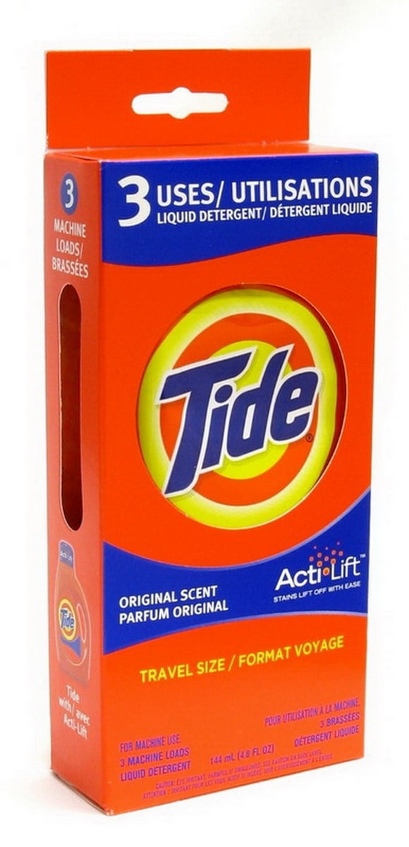 (Price/Case)Tide Single Load Laundry Detergent, 3 Pack, 4.8 Ounce, 24 ...