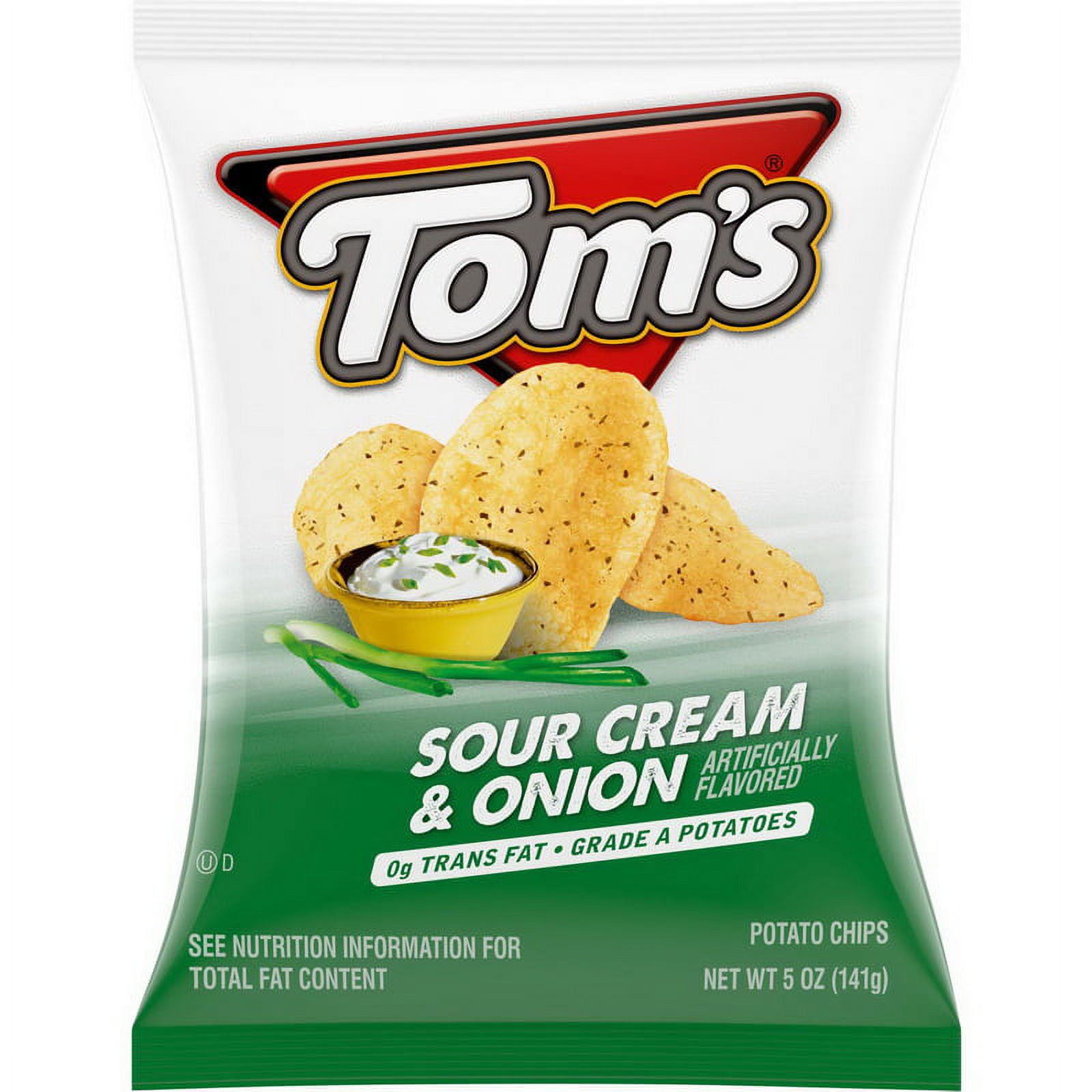 (Price/Case)Toms 790114219 Flat Chips Sour Cream & Onion 9-5 Ounce ...
