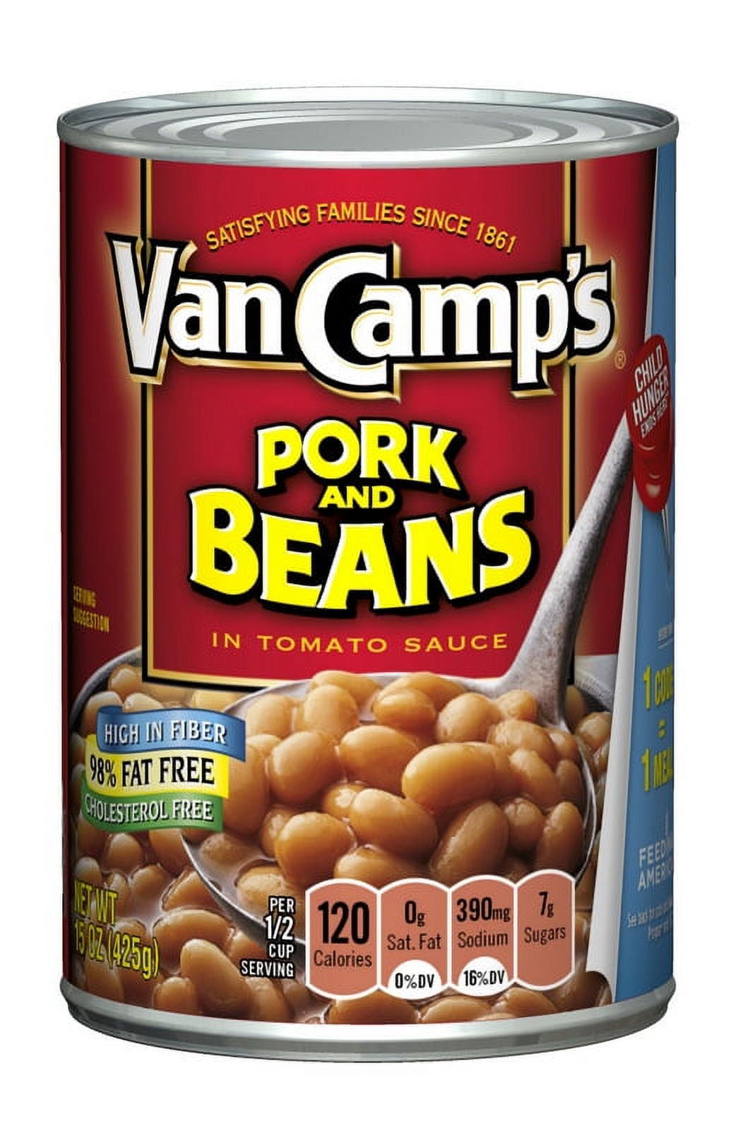 Van De Kamp's Van Camp's Pork & Beans Entree, 15 oz Can - Pack of 24 ...