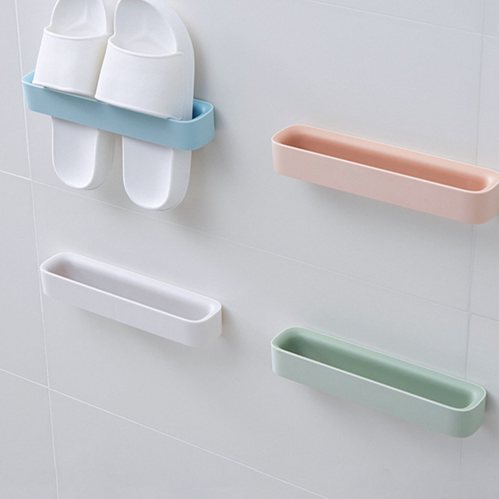 Price Drop, Bathroom Slippers Rack Wall Mounted Non-Punch Design Easy ...