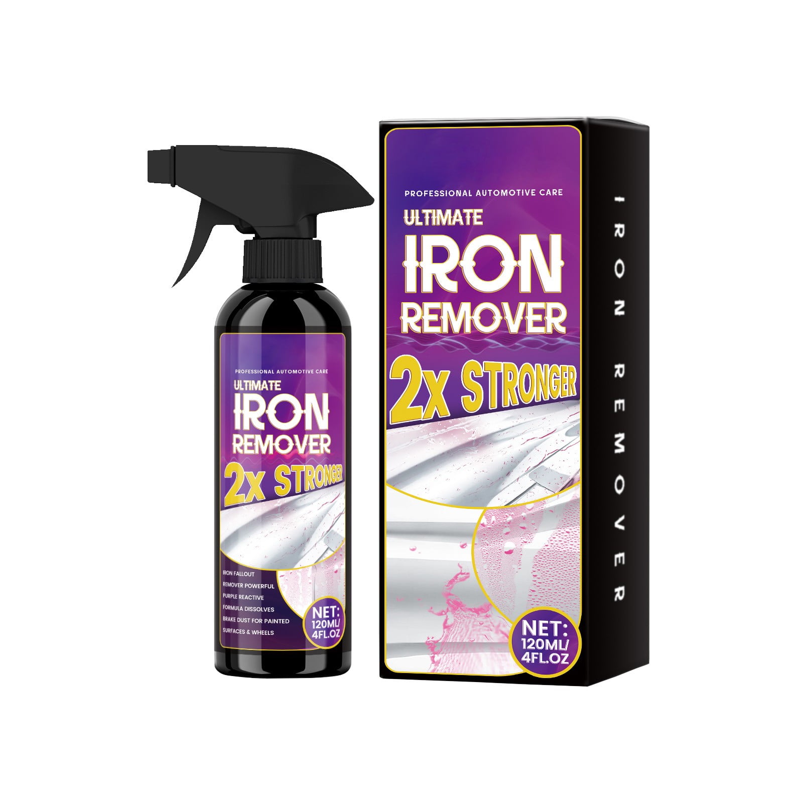 Price Drop Car Care Car Maintenance Ultimate Iron Remover Spray for Cars 2X Stronger Formula ...