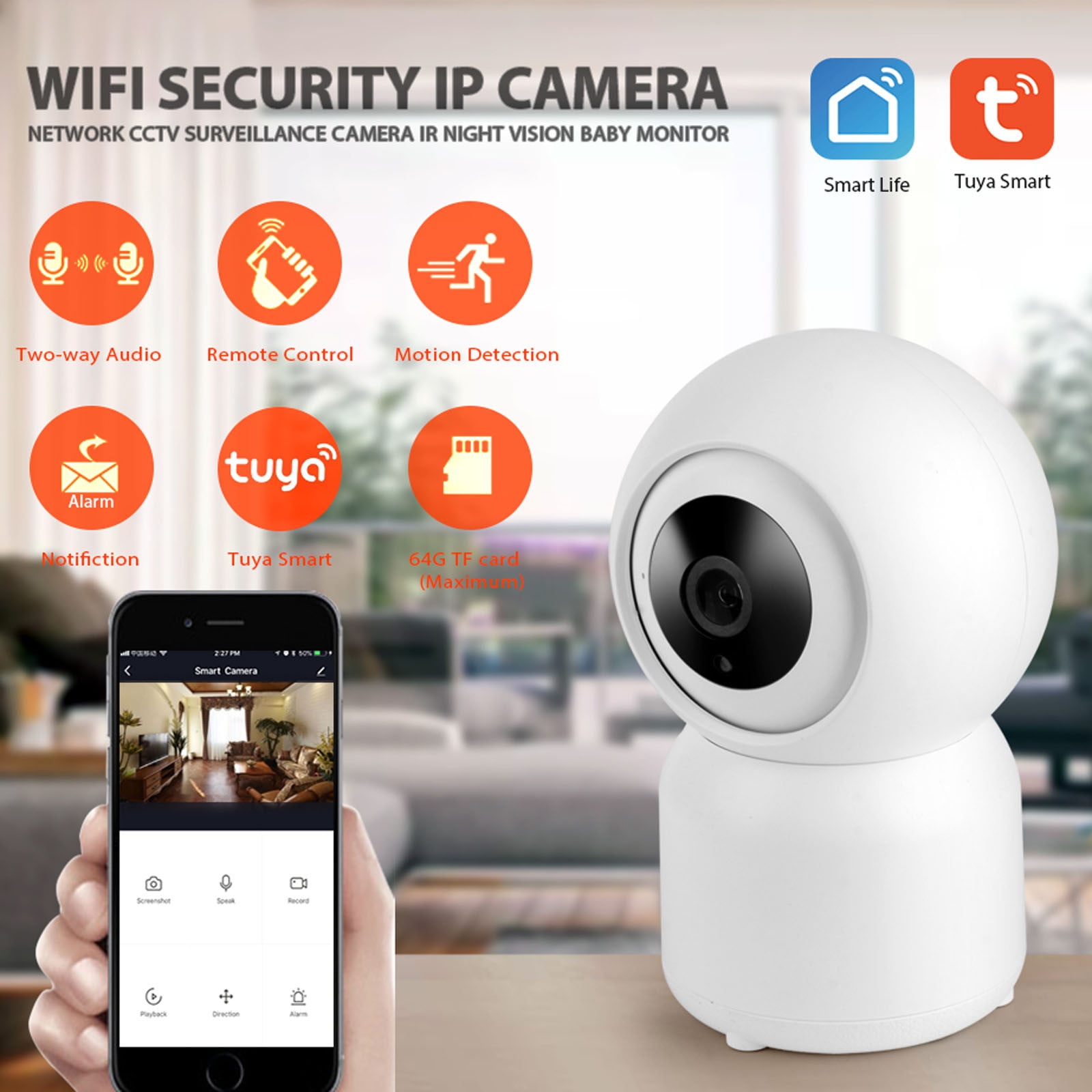 Price Drop, Home Remote Graffiti Smart Wireless Camera, HD 1080P Wifi ...