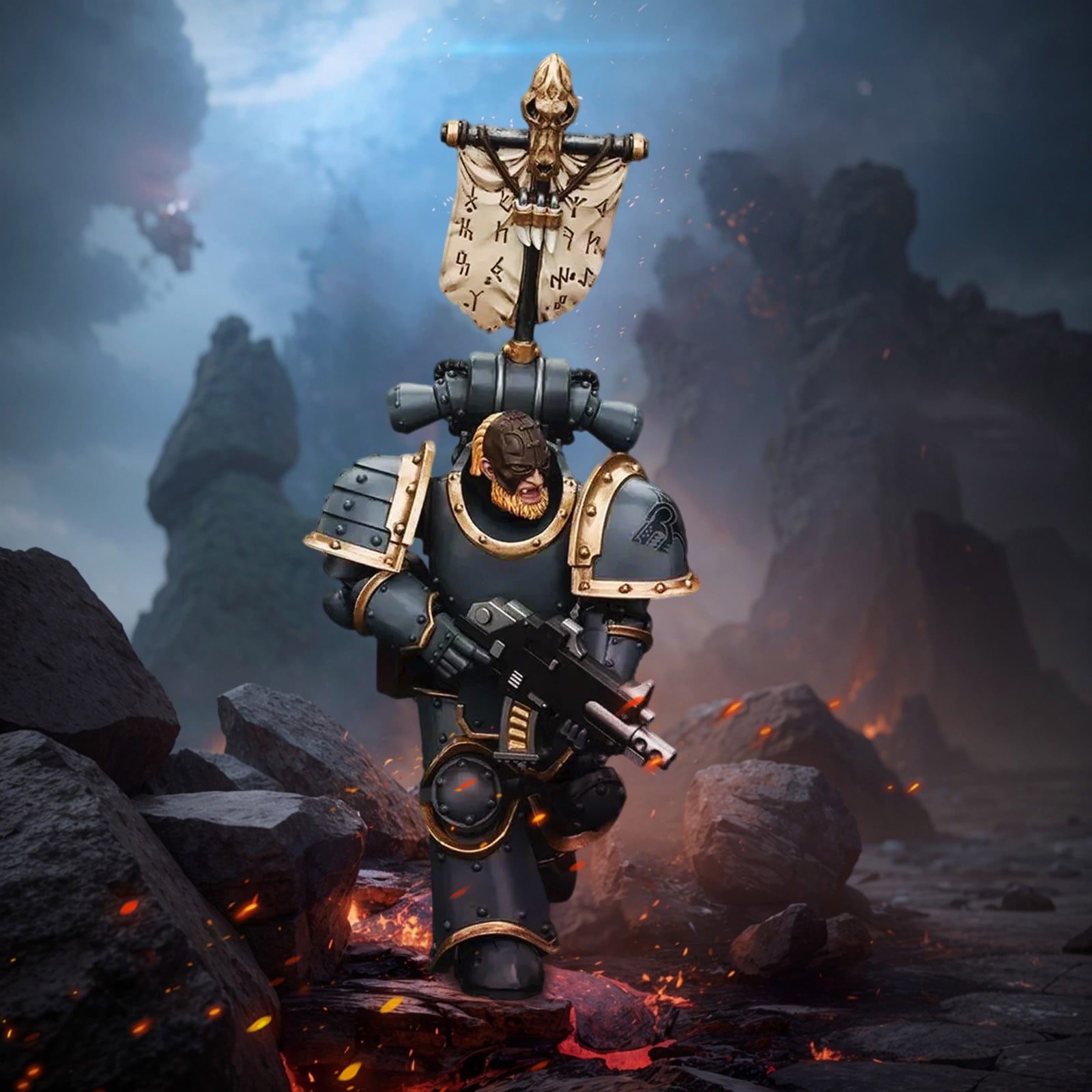 Price Drop JOYTOY warhammer 40k JOYTOY Space Coyote Grey Slaughterer ...