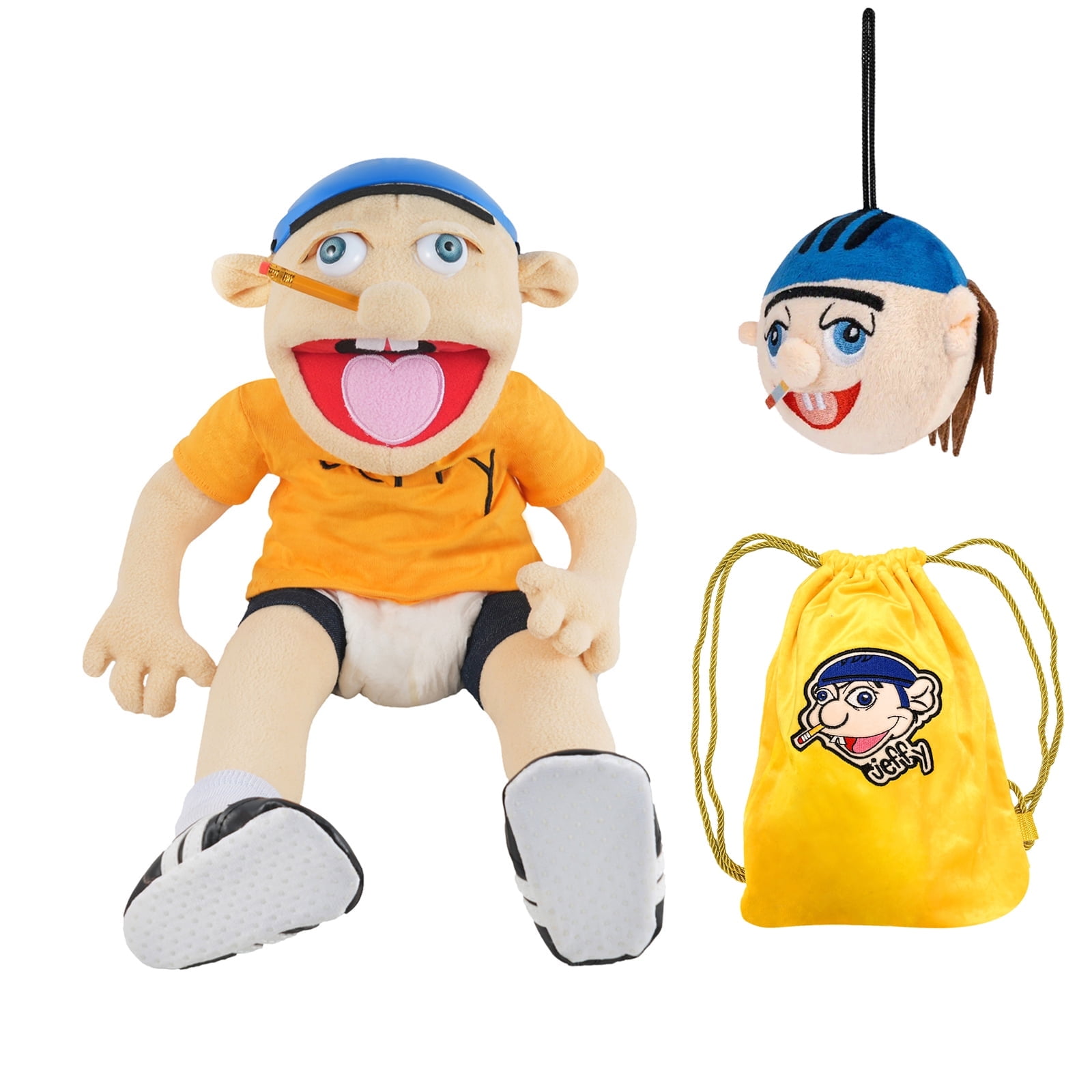 Price Drop Jeffy Hand Puppet Toy,( with 1pcs Jeffy Keychain Pendant ...