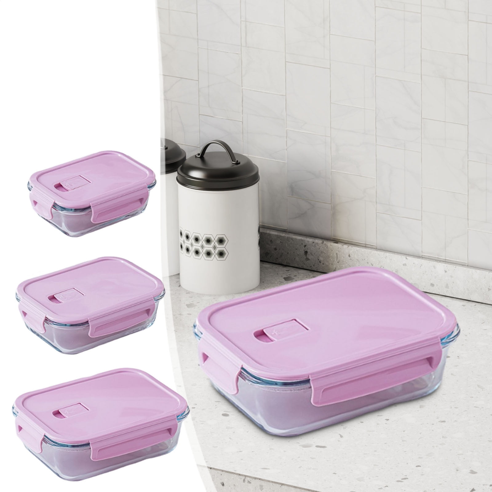 Price Drop, Microwave Safe Glass Bento Box, Portable Lunch Container ...
