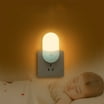 EGYMEN Mini LED Night Light Bulb - Two-Pack with Warm and White Colors ...