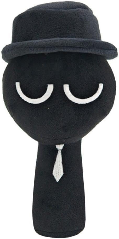 Price Drop Sprunki Plush, 10" Cute Black Plushies Dolls for Fans Gifts ...