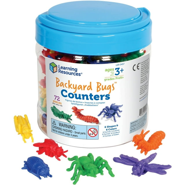 (Price/EA)Learning Resources LER0457 Counters Backyard Bugs 72-Pk - Walmart.com