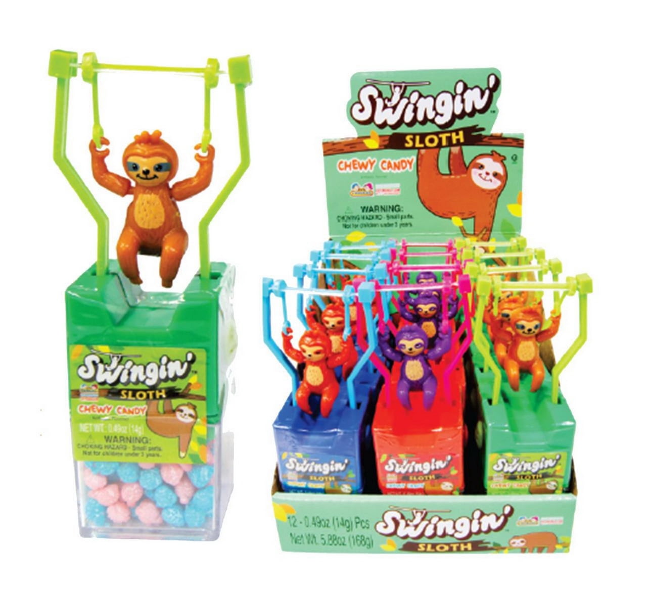 (Price/EACH)Kidsmania Swingin' Sloth 12ct, 699657 - Walmart.com