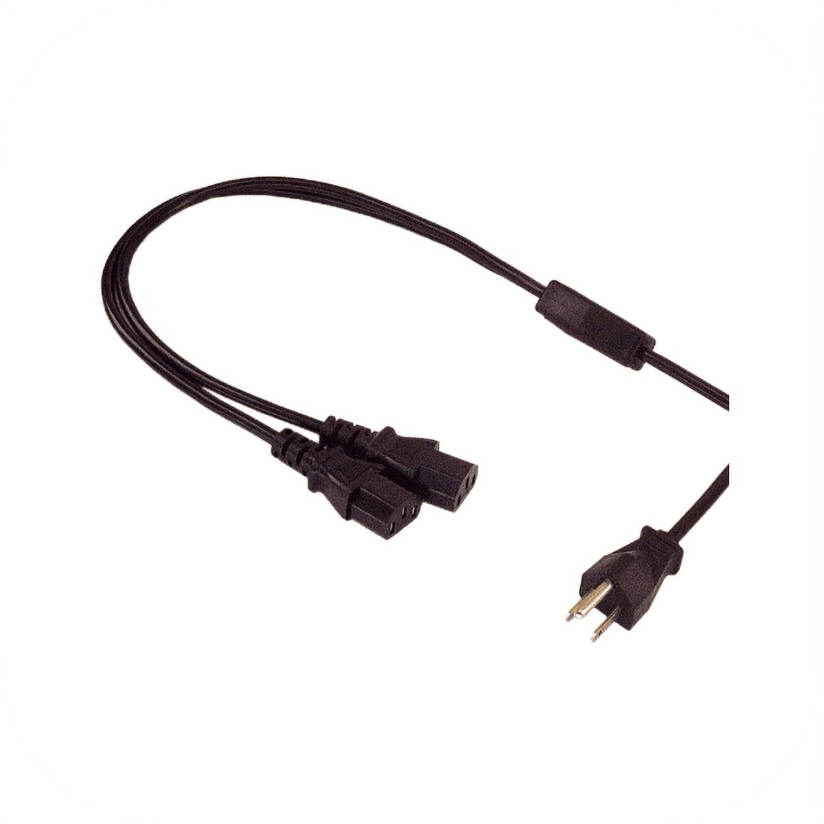 (Price/Each)IEC M13191-10 PC Power Y Cord ( NEMA 5-15P to 2xIEC320-C13 ...