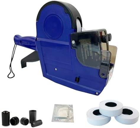 Price Gun,2 Line 20-Digit Labeler with 1900 Labels 2 Ink Rolls Kit,Date ...