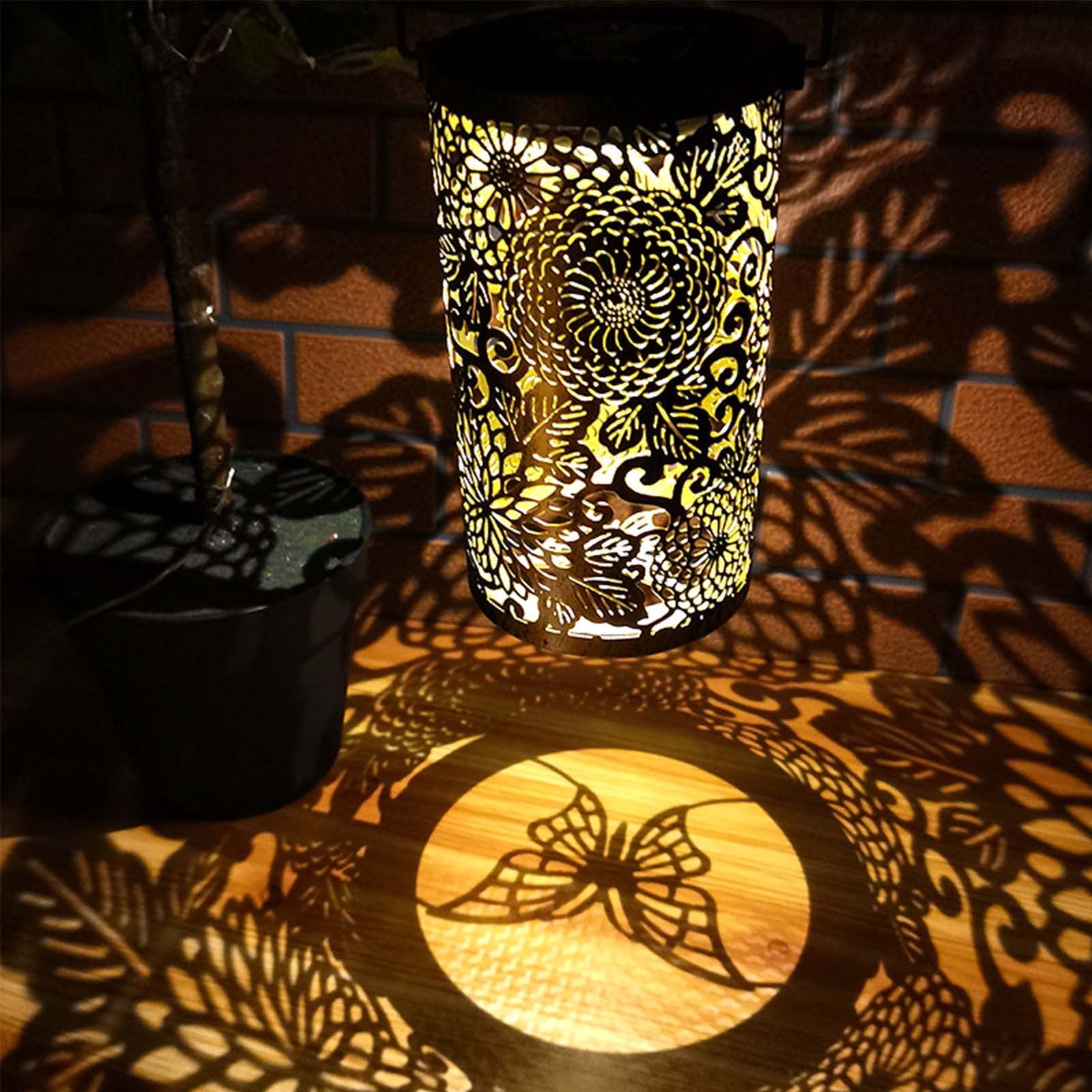 Price Match, Solar Lanterns Outdoor Hanging Lantern, Metal Decor ...