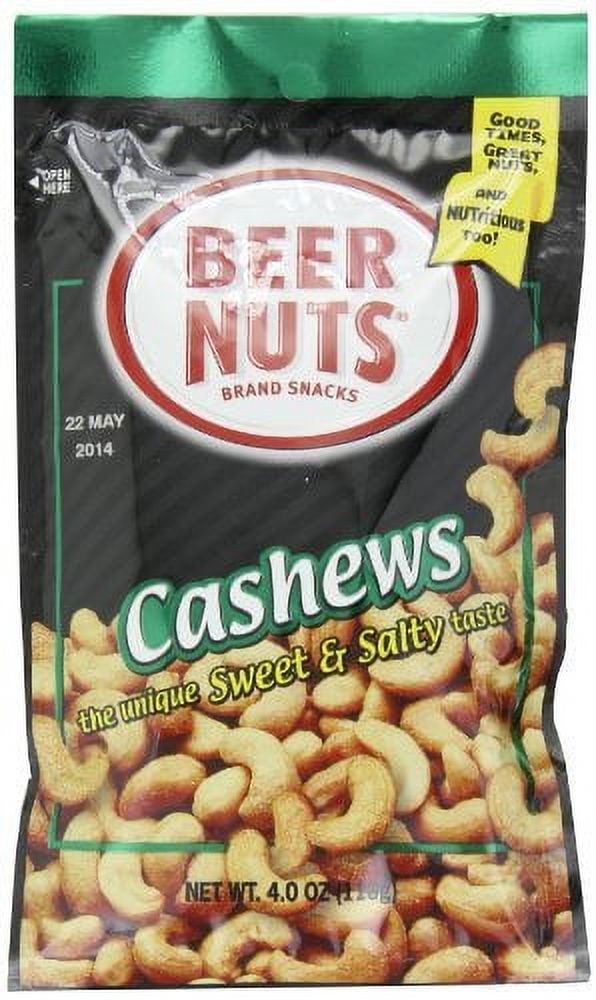 Beer Nuts Value Pack Sweet And Salty Cashew, 4 Ounces, 12 Per Box, 4 ...