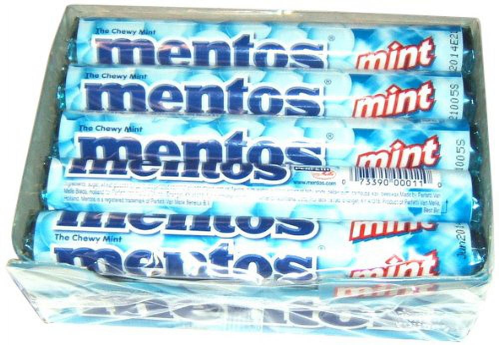 (Price/Pack)Mentos Roll Chewy Mints 1.32 Ounces - 15 Per Pack - 24 ...