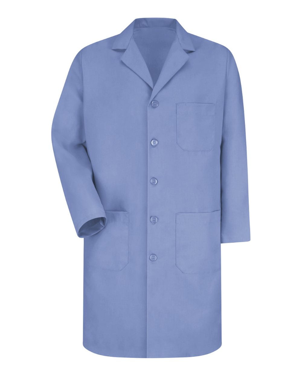 (Price/Pcs)Red Kap KP14 Men's 5 Button Lab Coat-Light Blue-Regular-48 ...