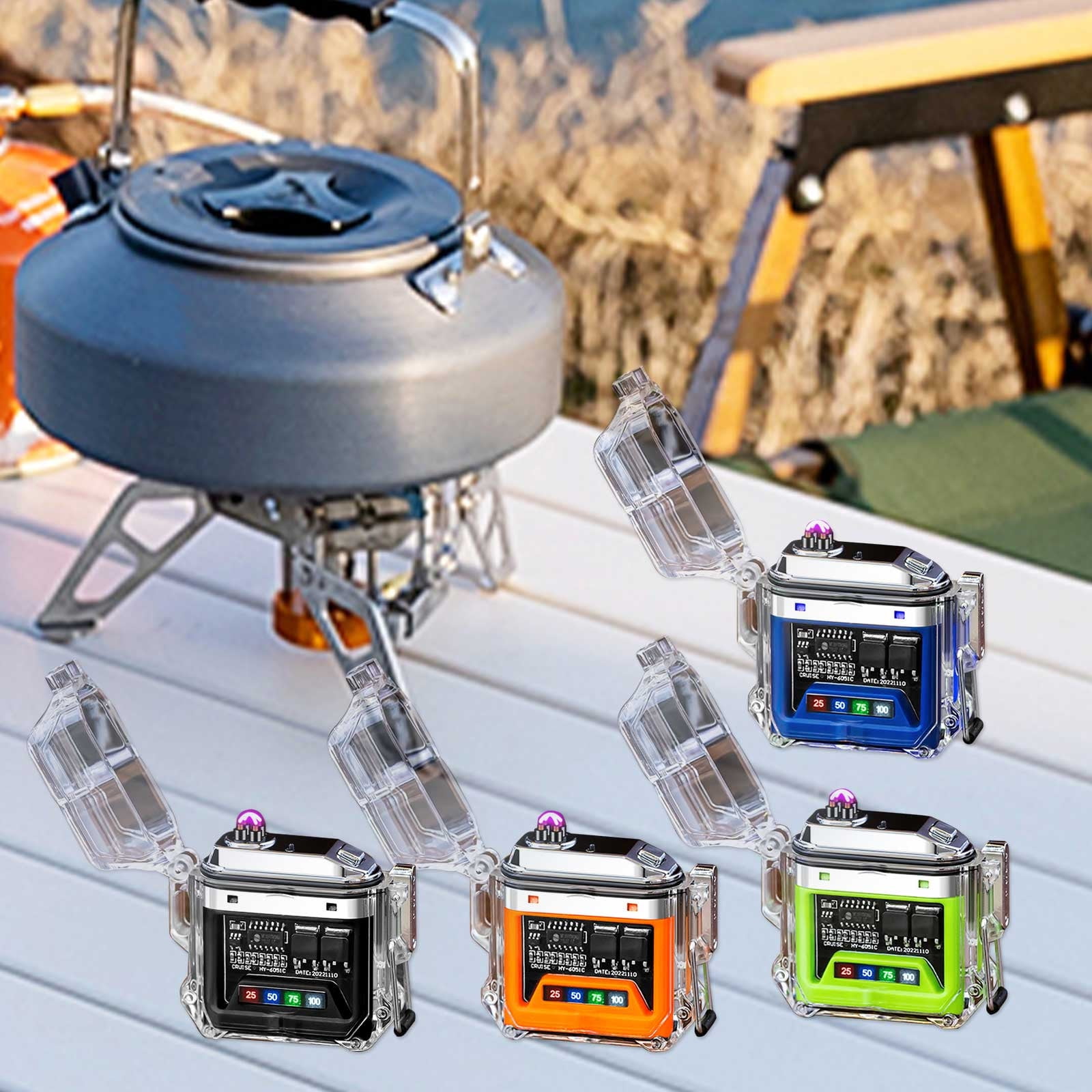 Price Slash, Electronic Lighter, Windproof Flame, Transparent Led ...