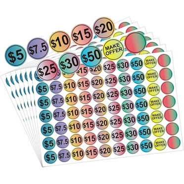 250 Pcs Commodity Price Tag Sale Signs for Retail Store Tags Yard ...