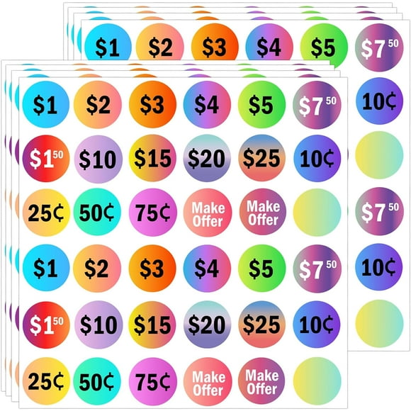 Pricing Stickers Retail