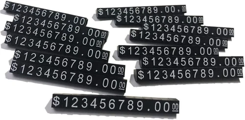 Price Tag Cube Adjustable Assembly Number Angled Pricing Counter ...