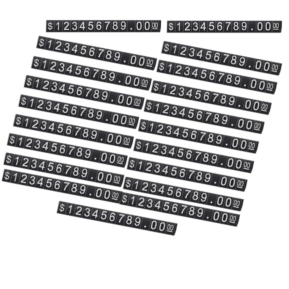 Price Tag Display Plastic Cubes Price Display Tags 20 Sets - Walmart.com