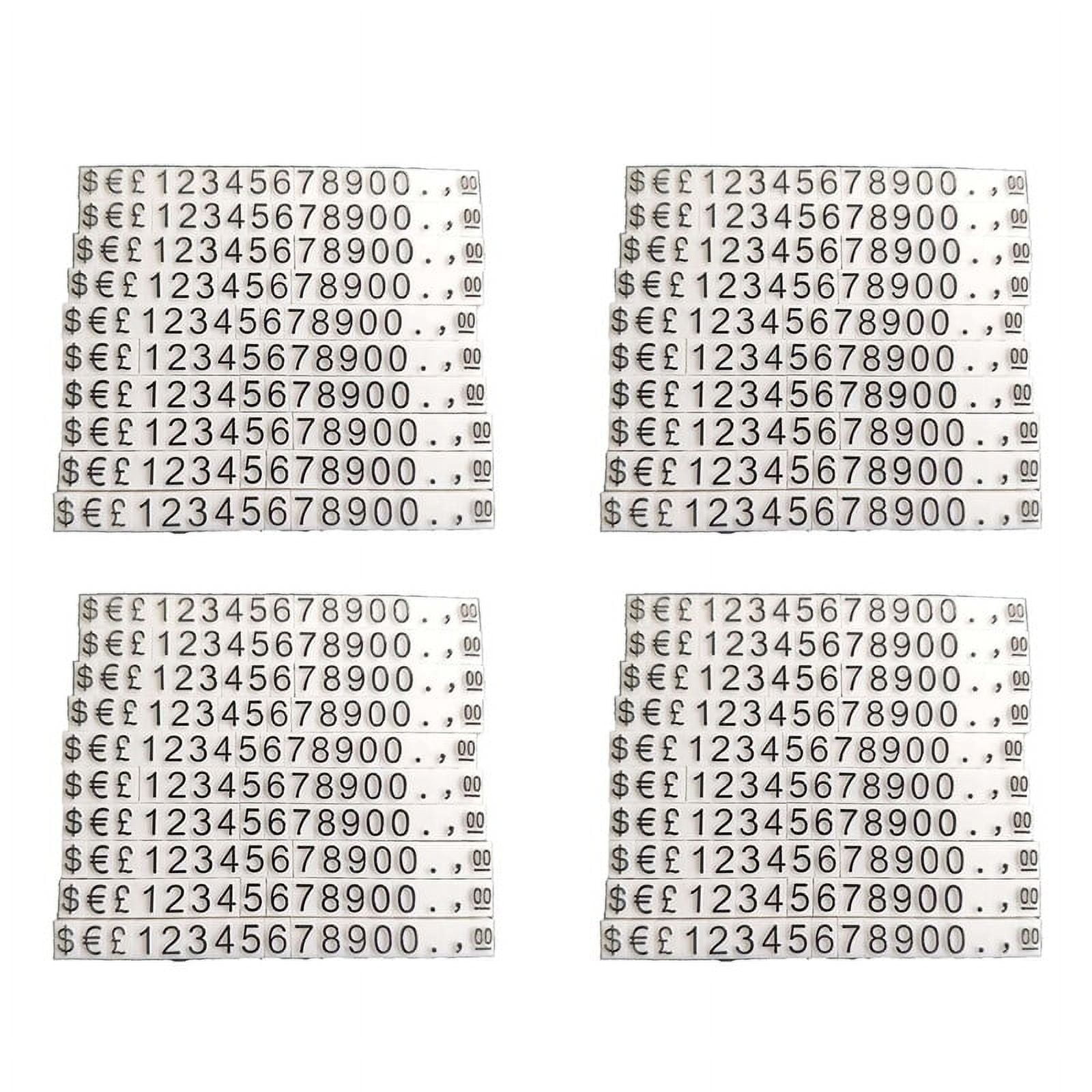 Price Tags Display-Cubes Adjustable Number Counter Stand Label Sale ...