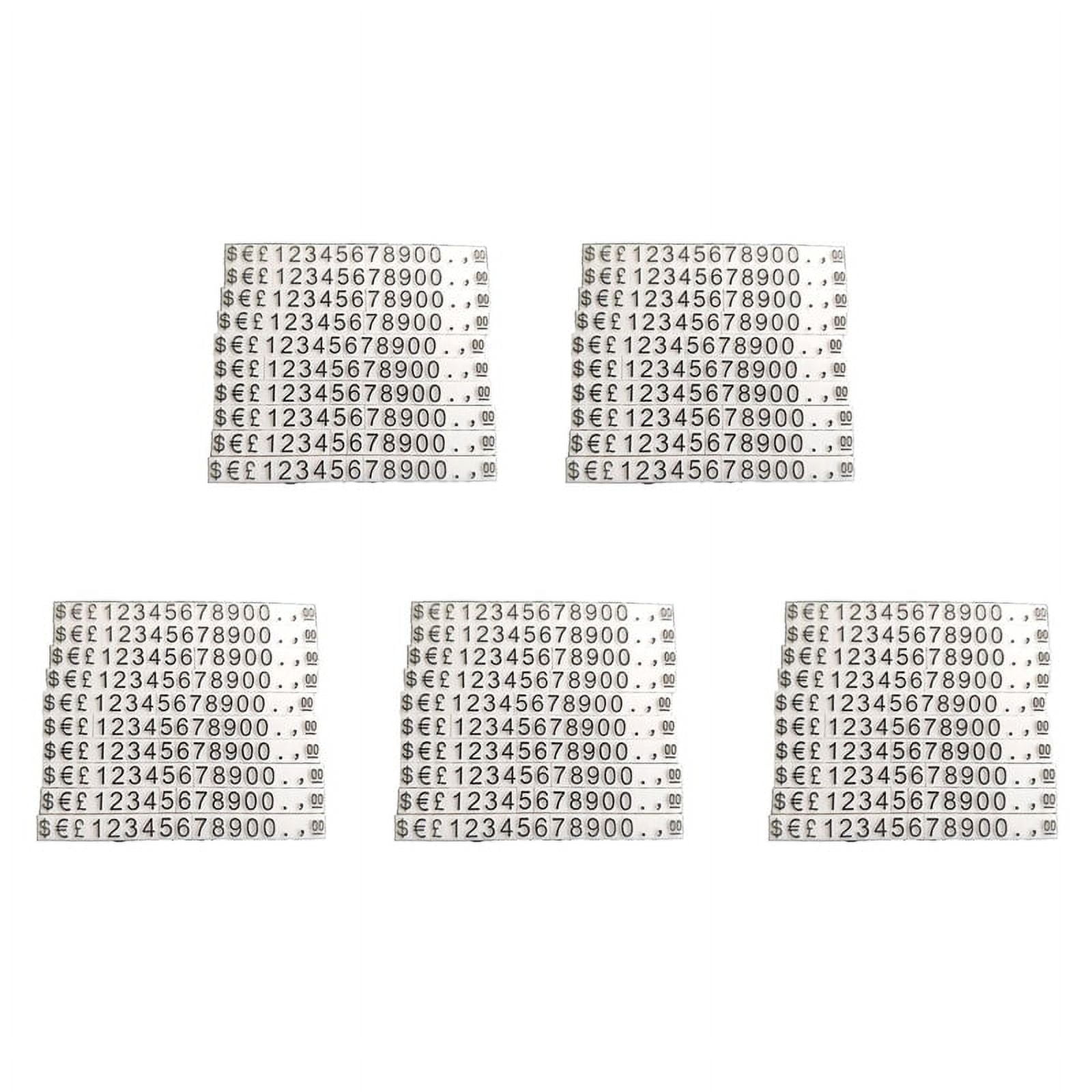 Price Tags Price Display-Cubes Adjustable Number Counter Stand Label ...