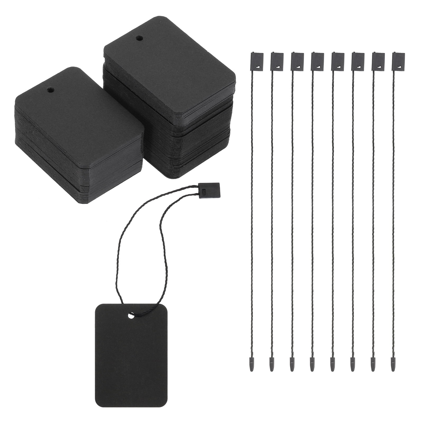Price Tags and Hang Tag String Clothing Tag, 2"x1.4" Black String Tags ...