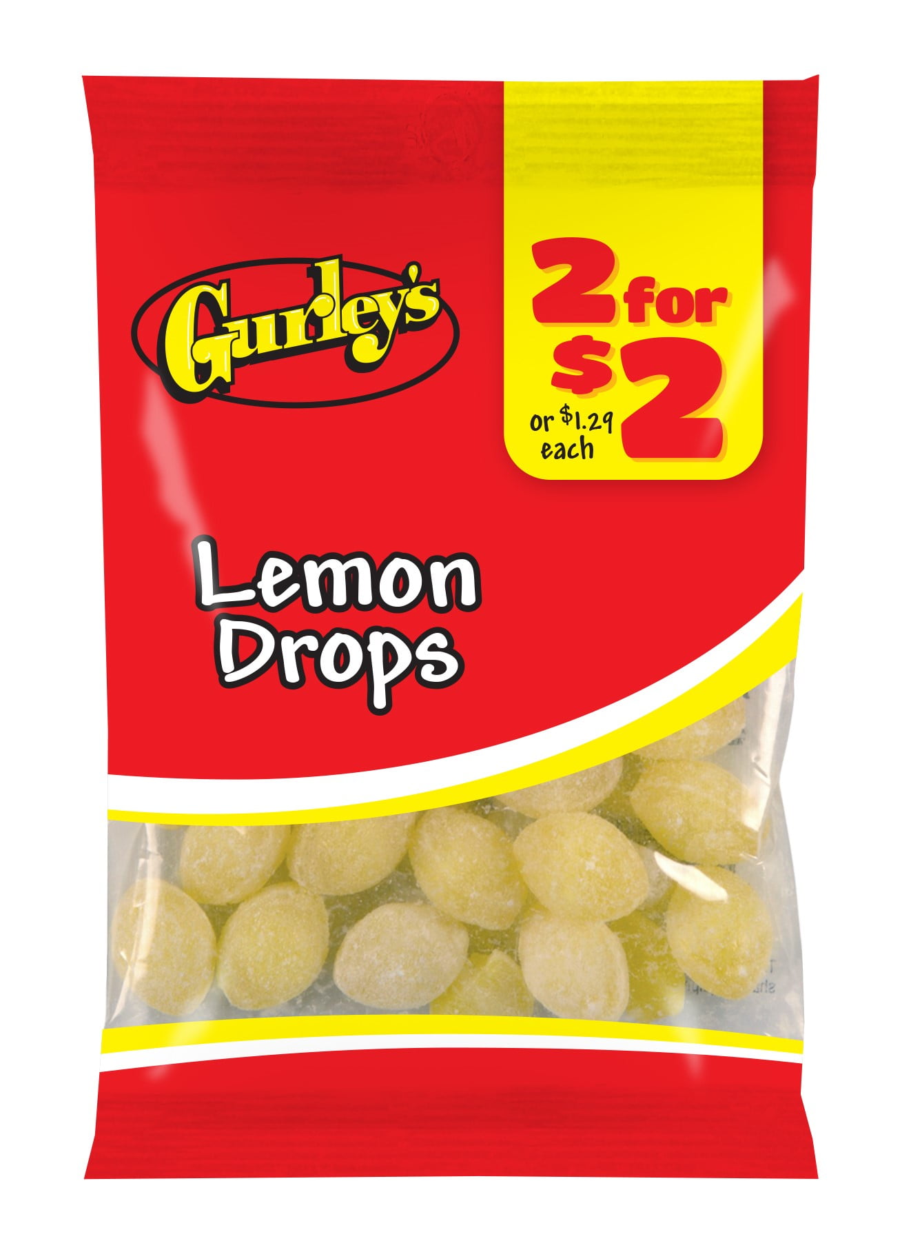 Gurley's Zesty Lemon Drops, Refreshing Hard Candy with Real Lemon Juice ...