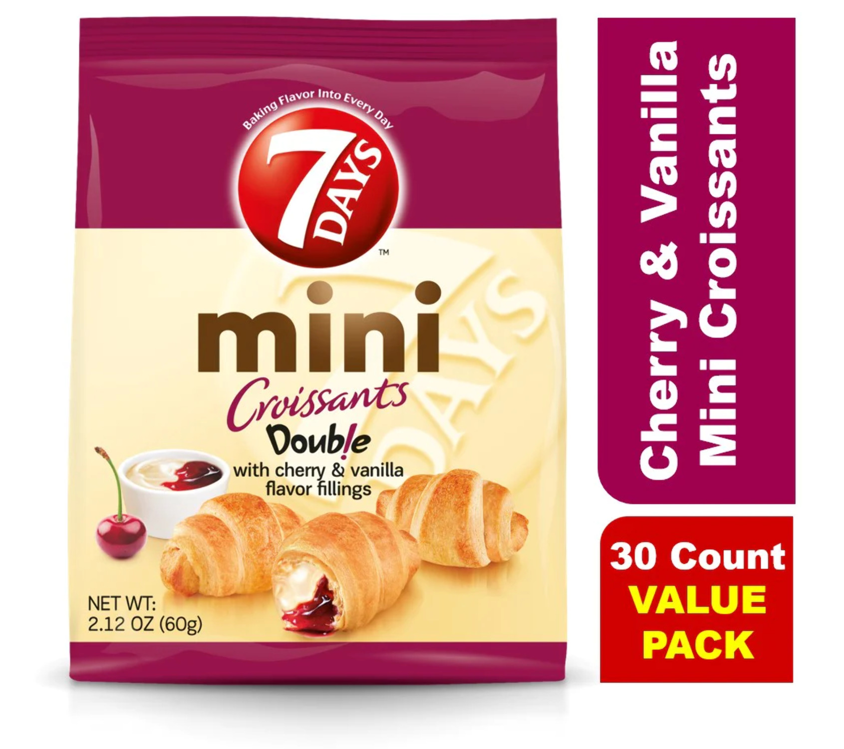(Price/case)7 Days 500140500 Cherry & Vanilla Mini Croissant 6-5-2.12 ...