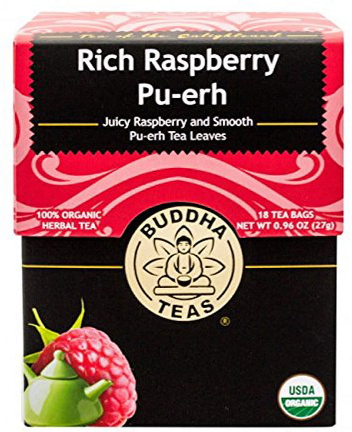 (Price/case)Buddha Teas - Organic Tea - Rich Raspberry Pu-erh - Case of ...