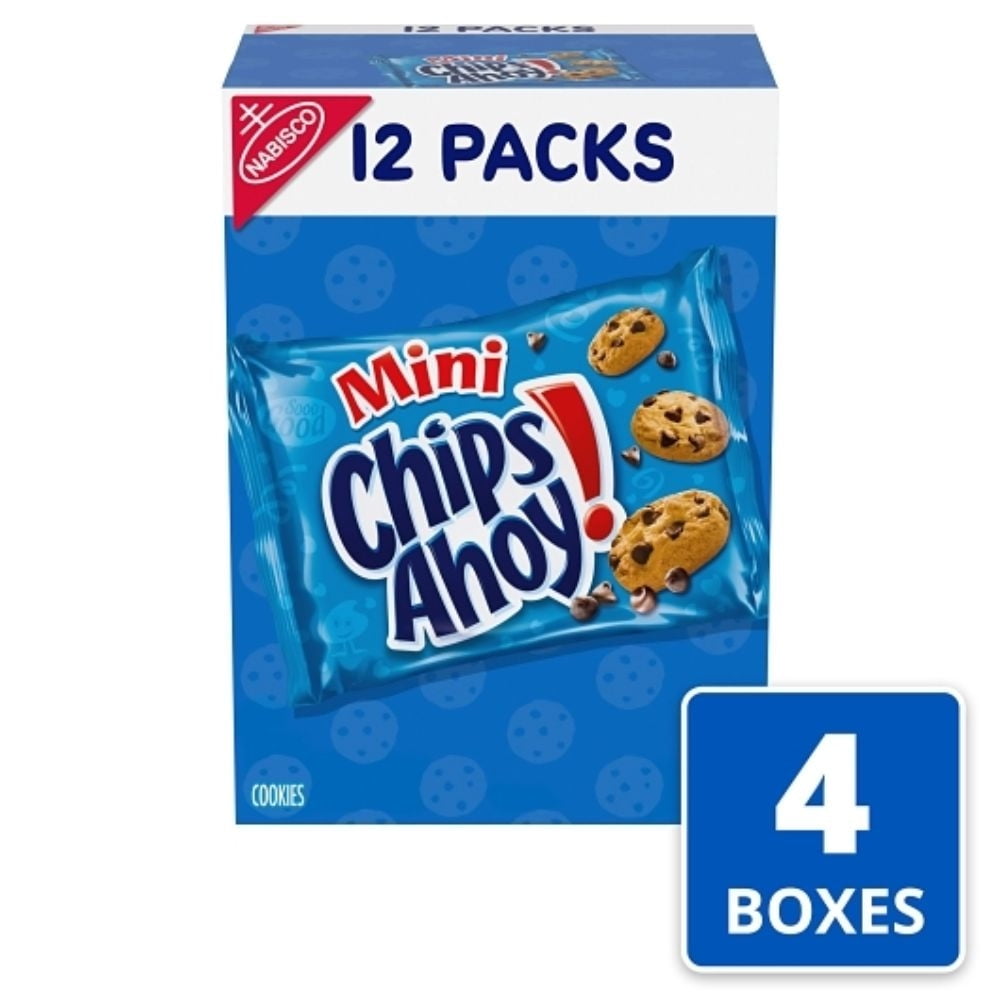 (Price/case)Nabisco 02027 Nabisco Chips AhoyRN Lunchbox Cookies Munch ...