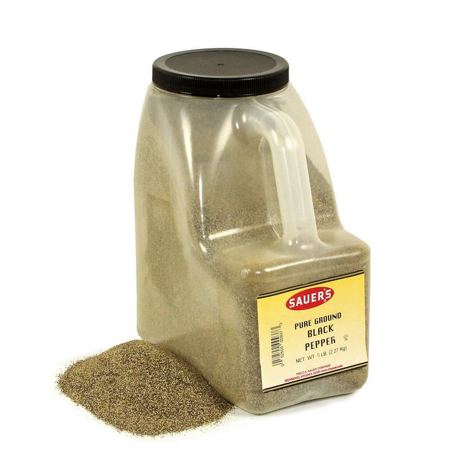 Sauer Ground Black Pepper, 5 Pound, 3 Per Case - Walmart.com