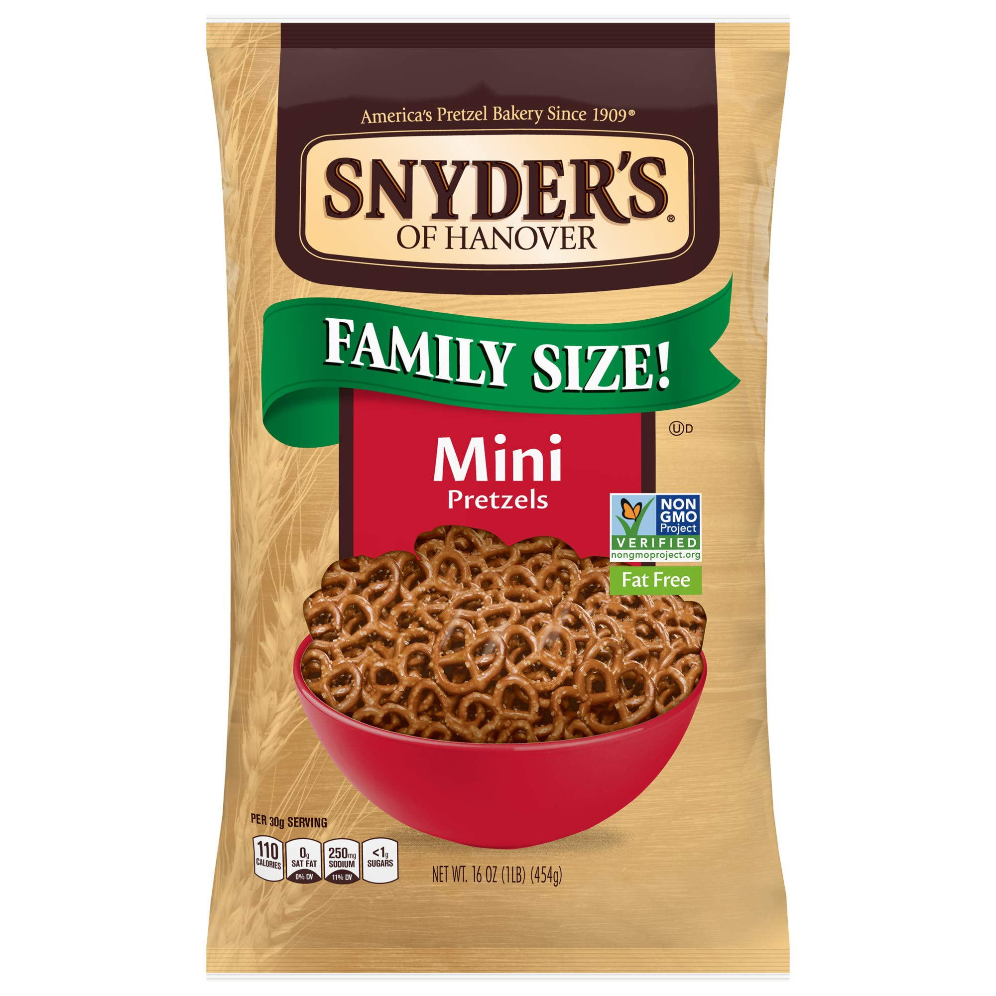 (Price/case)Snyder's Of Hanover 22850 Pretzel Mini Twist Bulk 6-16 ...