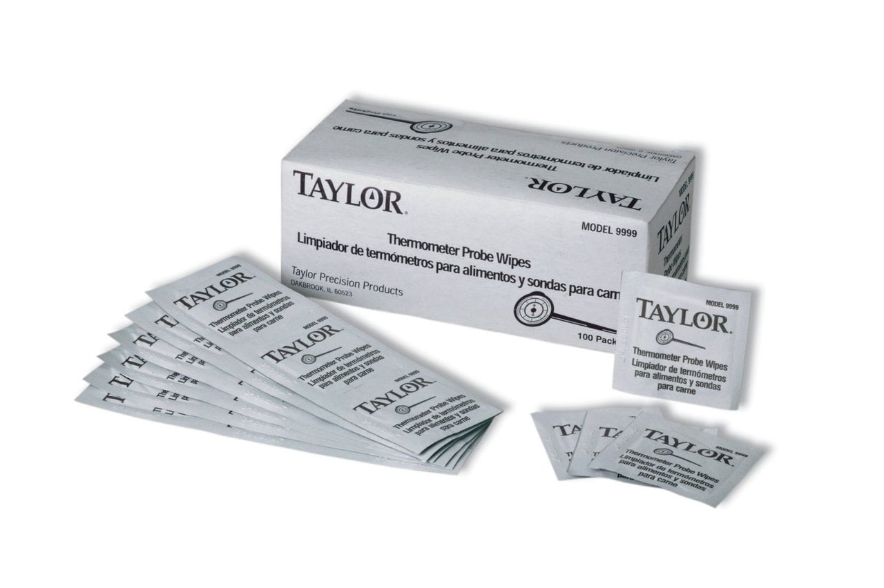 (Price/case)Taylor Haccp Individually Wrapped Thermometer Probe Wipes ...