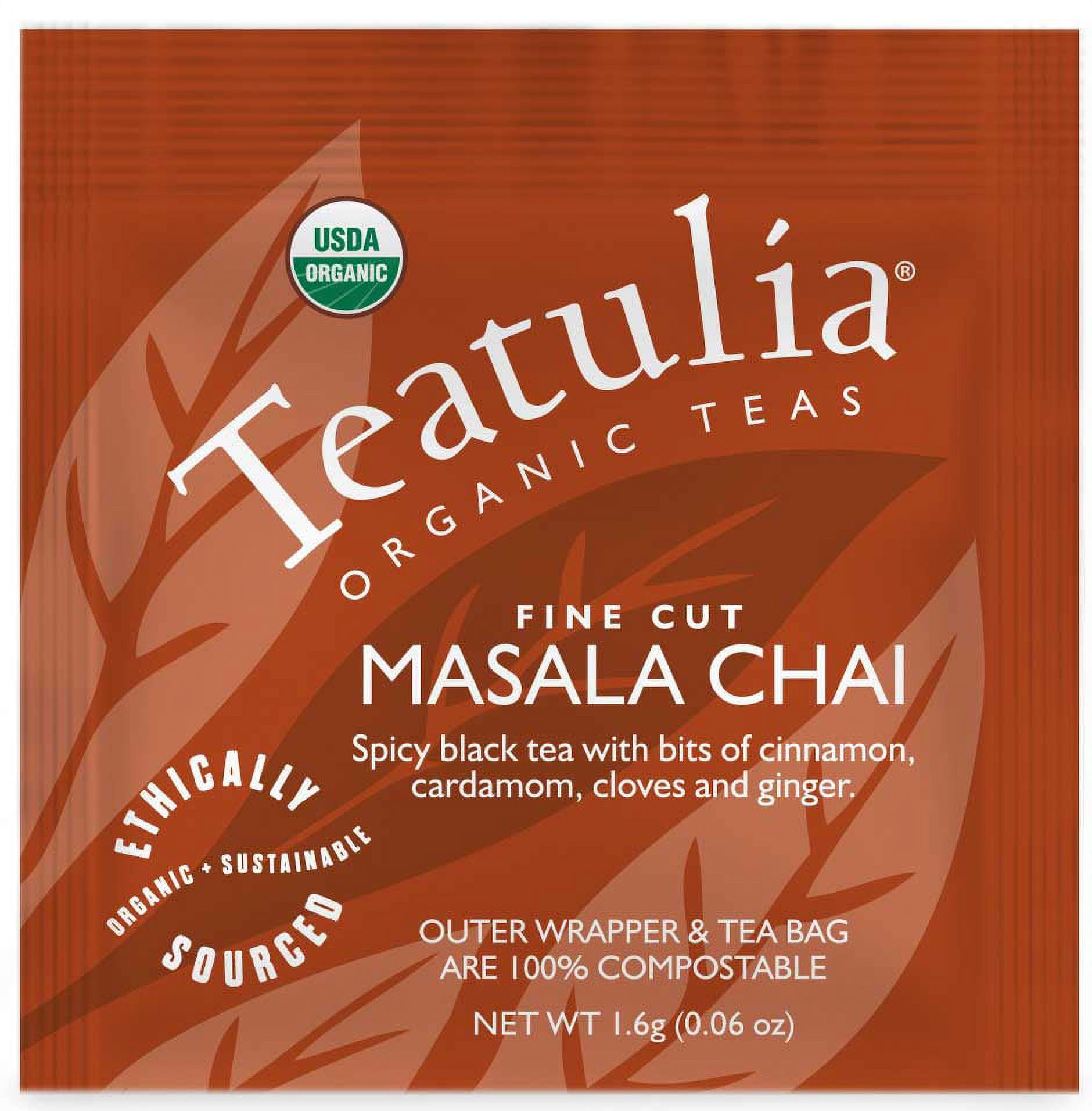 (Price/case)Teatulia Organic Teas WST-CHAI-50 Teatulia Masala Chai ...