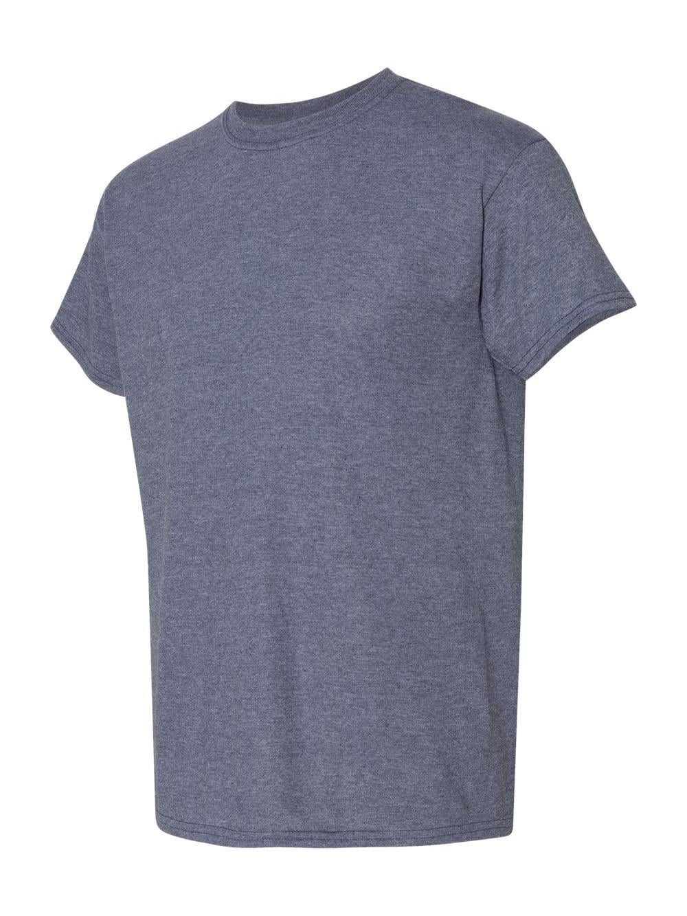 (Price/each)Blank and Custom Gildan 8000 Dry Blend 50/50 T-Shirt-HTHR ...