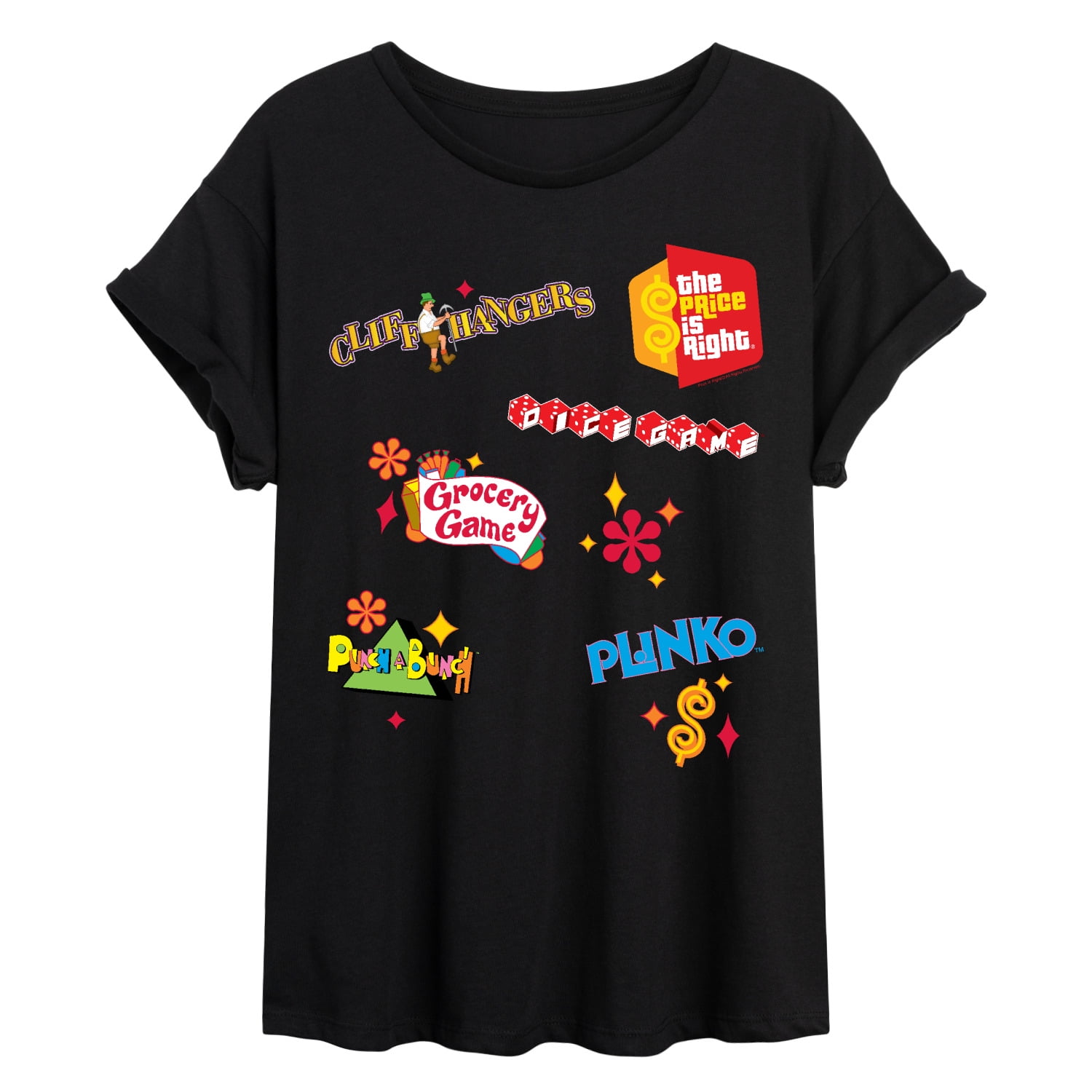 Price is Right - Game Logos - Womens Oversized Graphic T-shirt ...