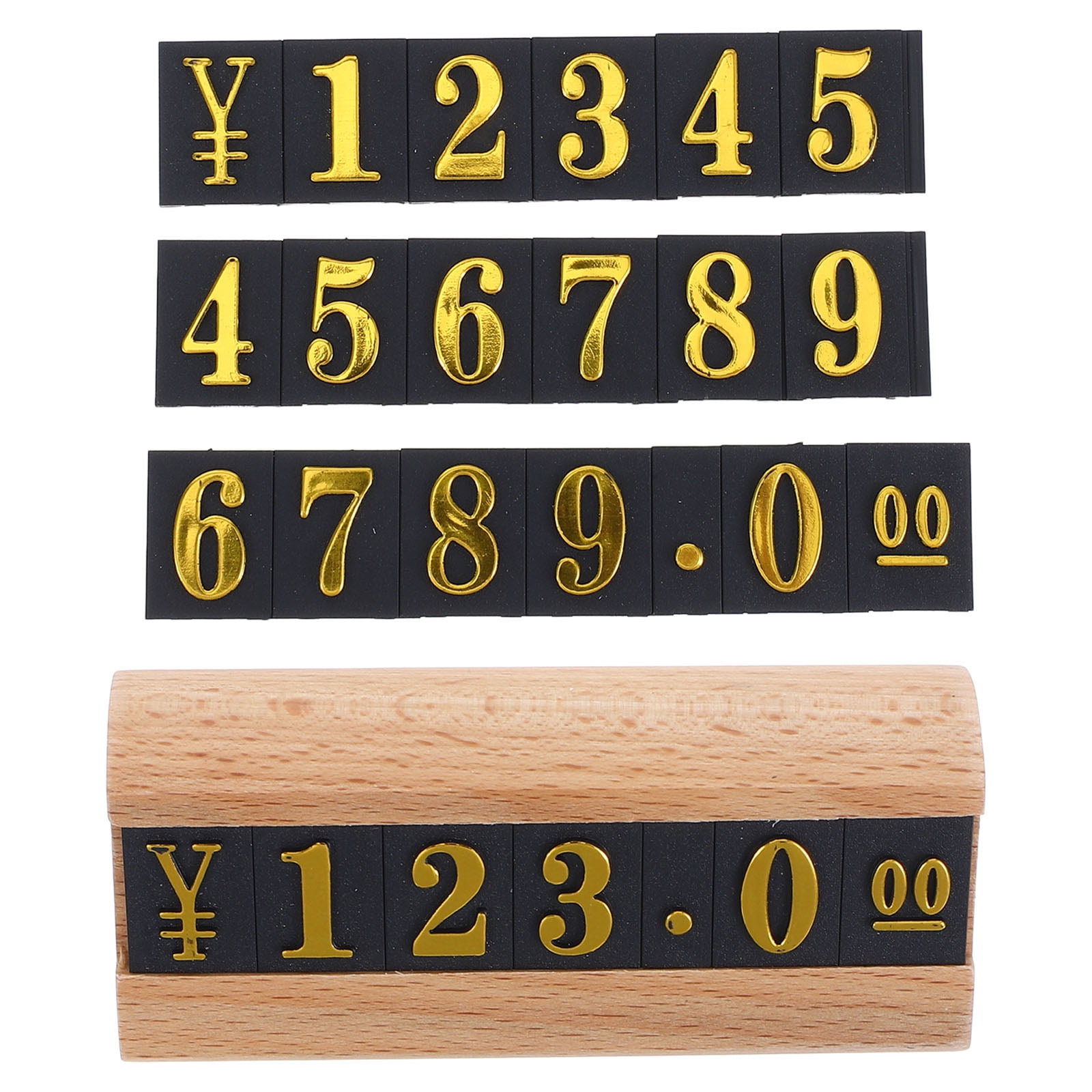 Prices Display Cube Adjustable Prices Tag Display Stand Number Prices ...