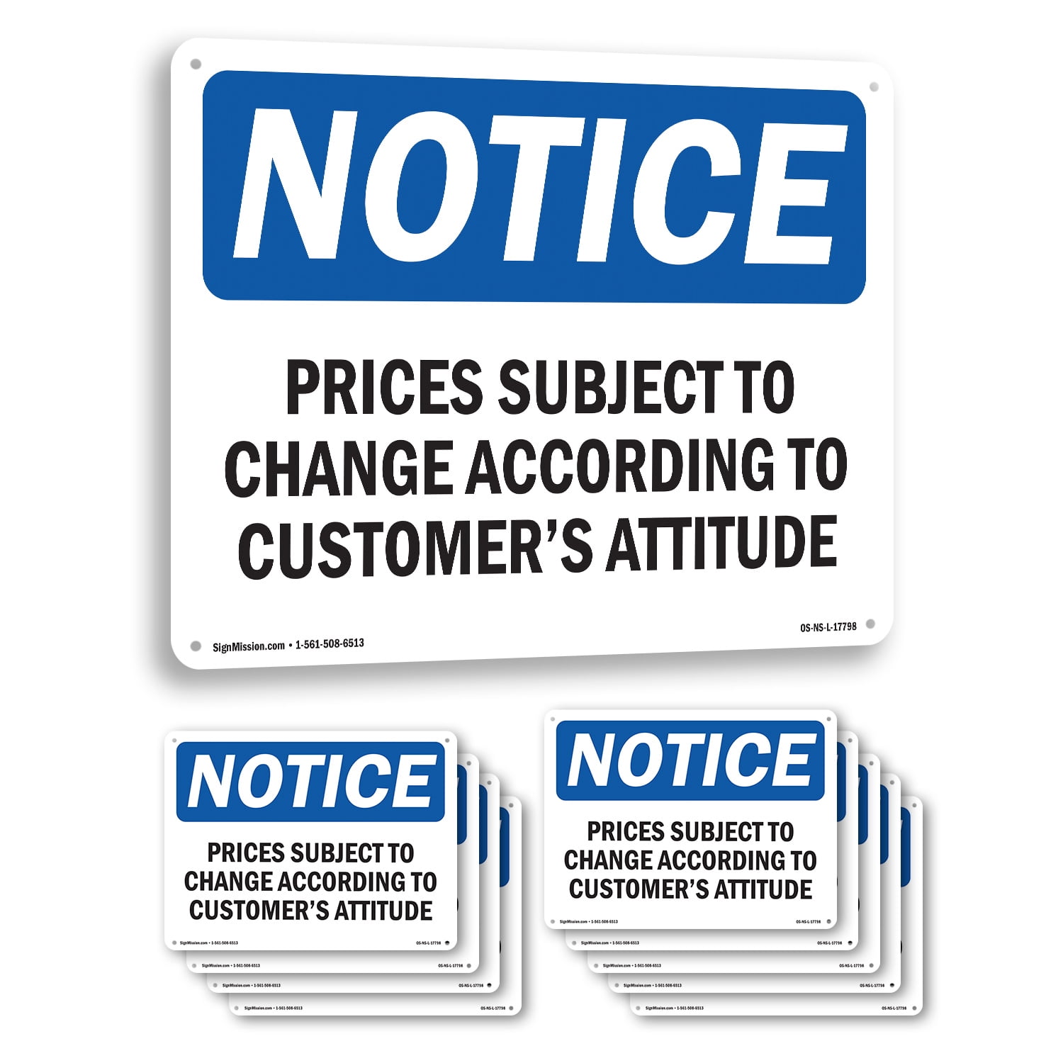 Prices Subject To Change According To Customer'S OSHA Notice Aluminum ...