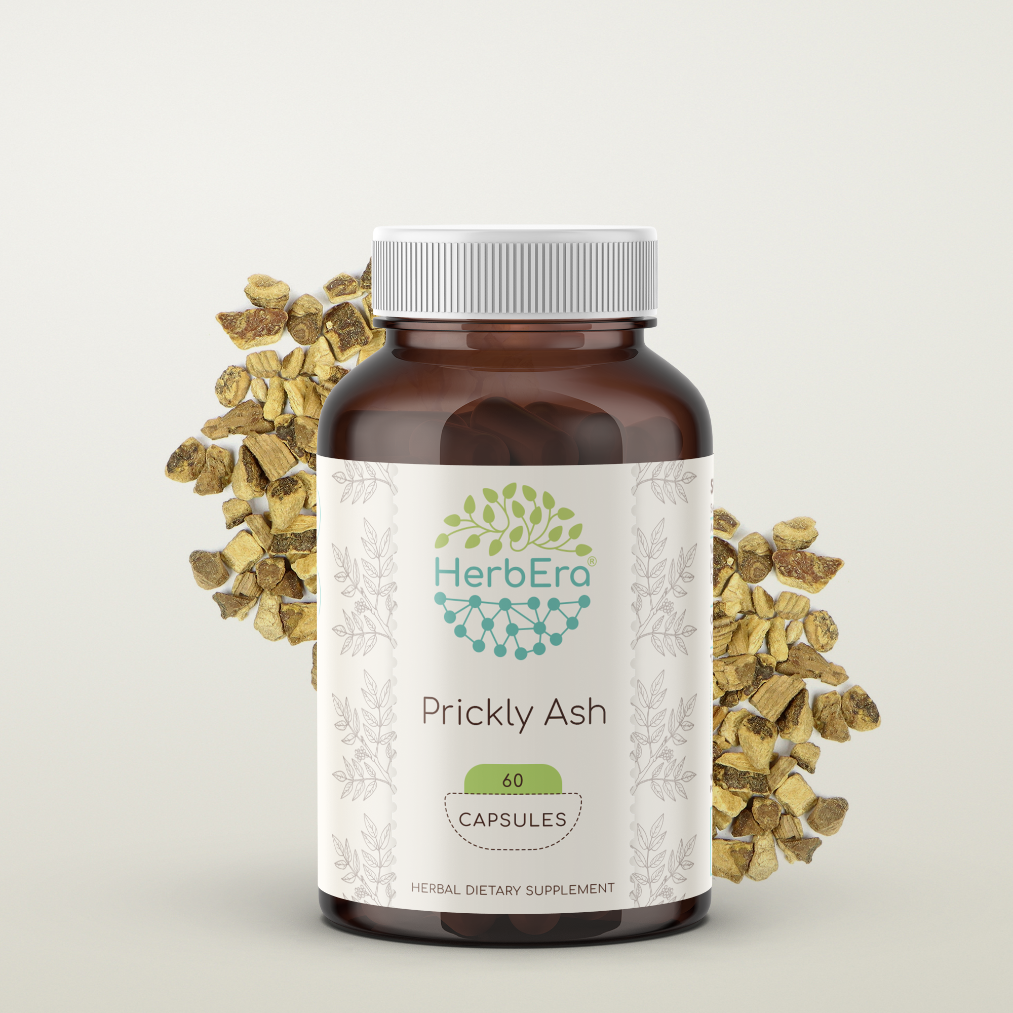 Prickly Ash 60 Capsules, 400 mg, Wildcrafted Prickly Ash (Zanthoxylum ...