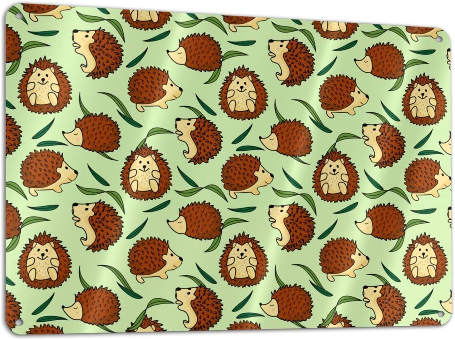 Prickly Hedgehog Tin Signs Wall Decor for Bars,Restaurants,Cafes Pubs ...