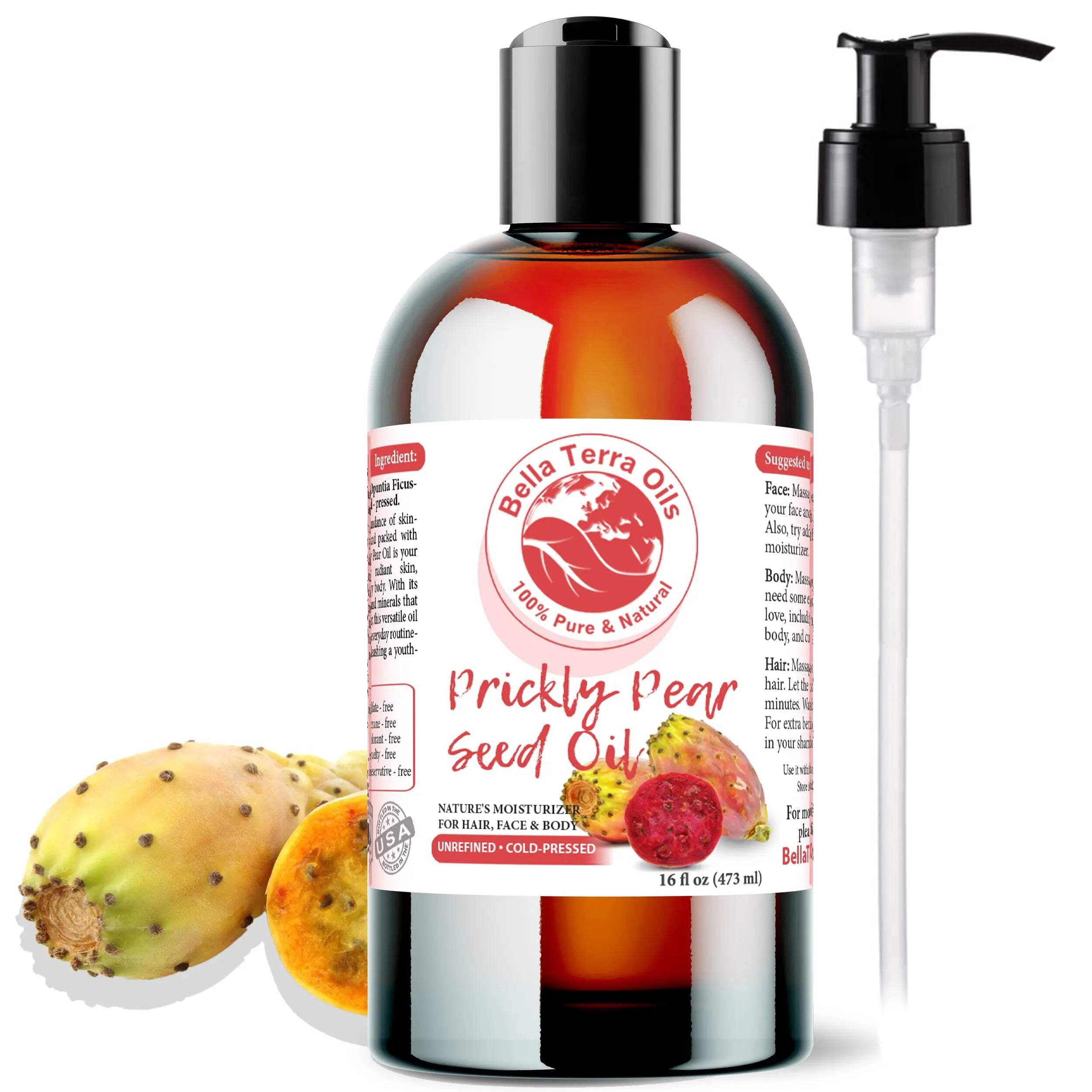 Prickly Pear Seed Oil: Cold-Pressed, Luxurious, Ideal for Skin, Hair ...