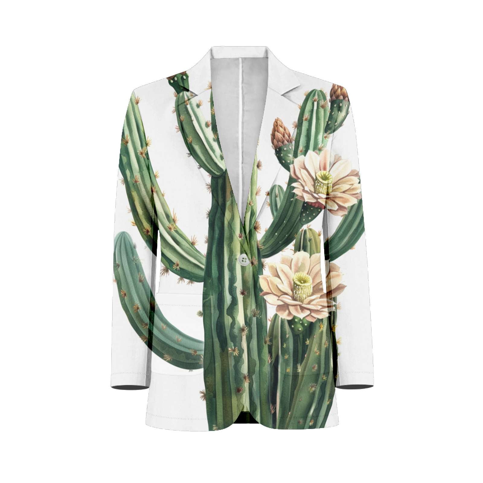 Prickly Pear Watercolor Desert Cactus Customized Men's Suits full man ...