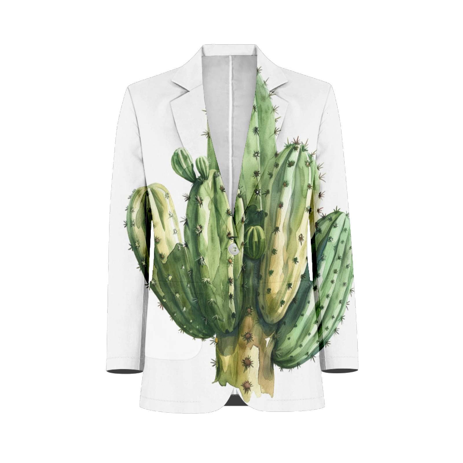 Prickly Pear Watercolor Desert Cactus Customized Men's Suits full man ...