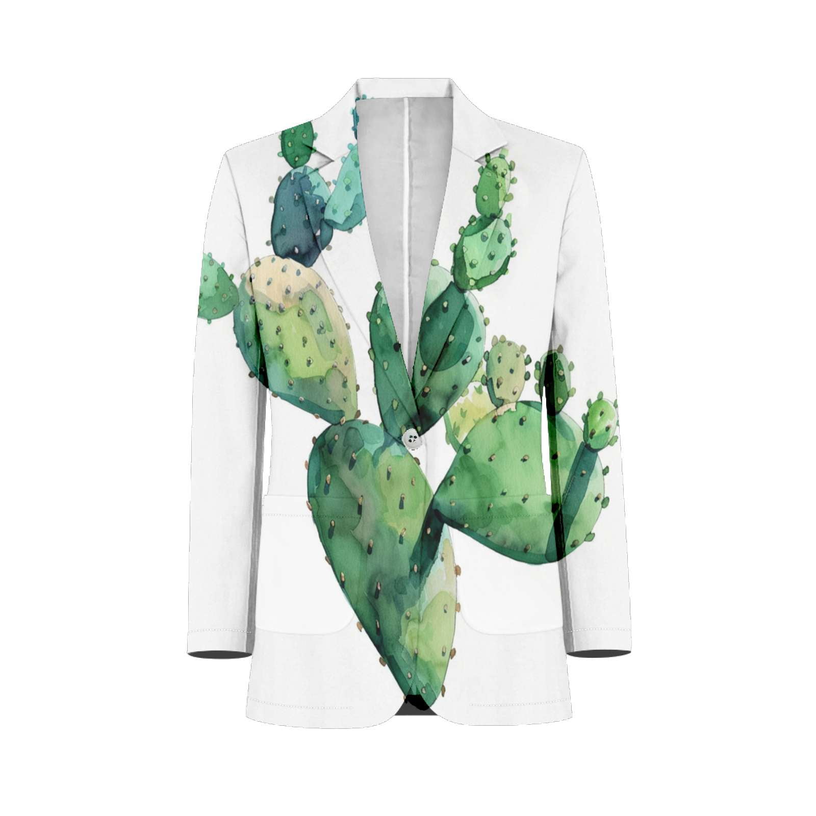 Prickly Pear Watercolor Desert Cactus Customized Men's Suits full man ...