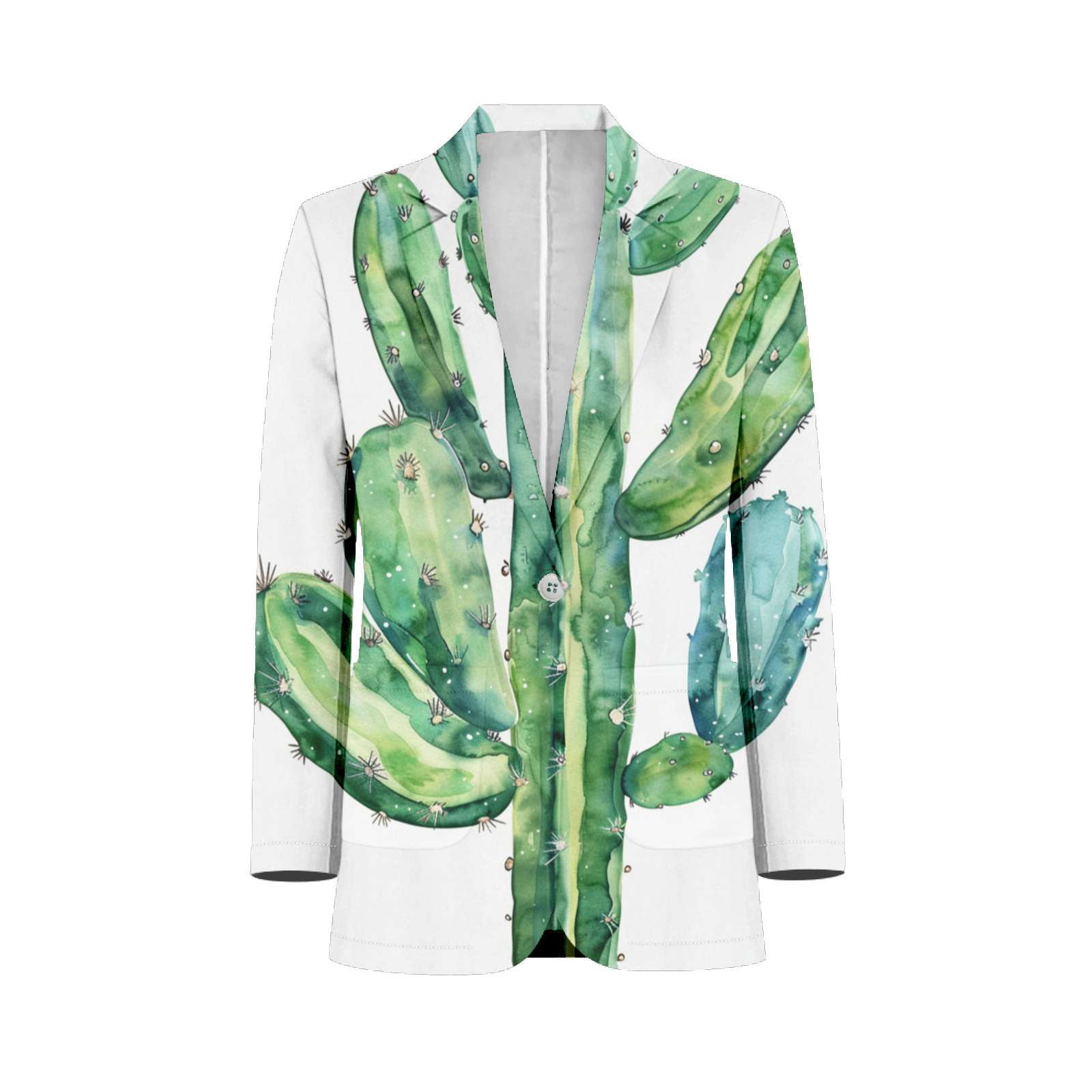 Prickly Pear Watercolor Desert Cactus Customized Men's Suits full man ...