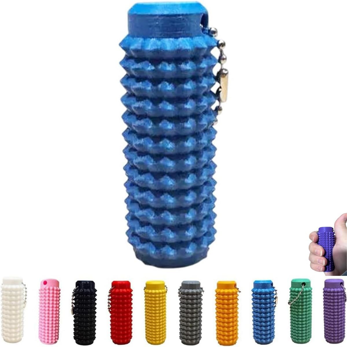Prickly Stress Relief Tool,Spiky Grippie Stim Keychain,Roller Spiky ...