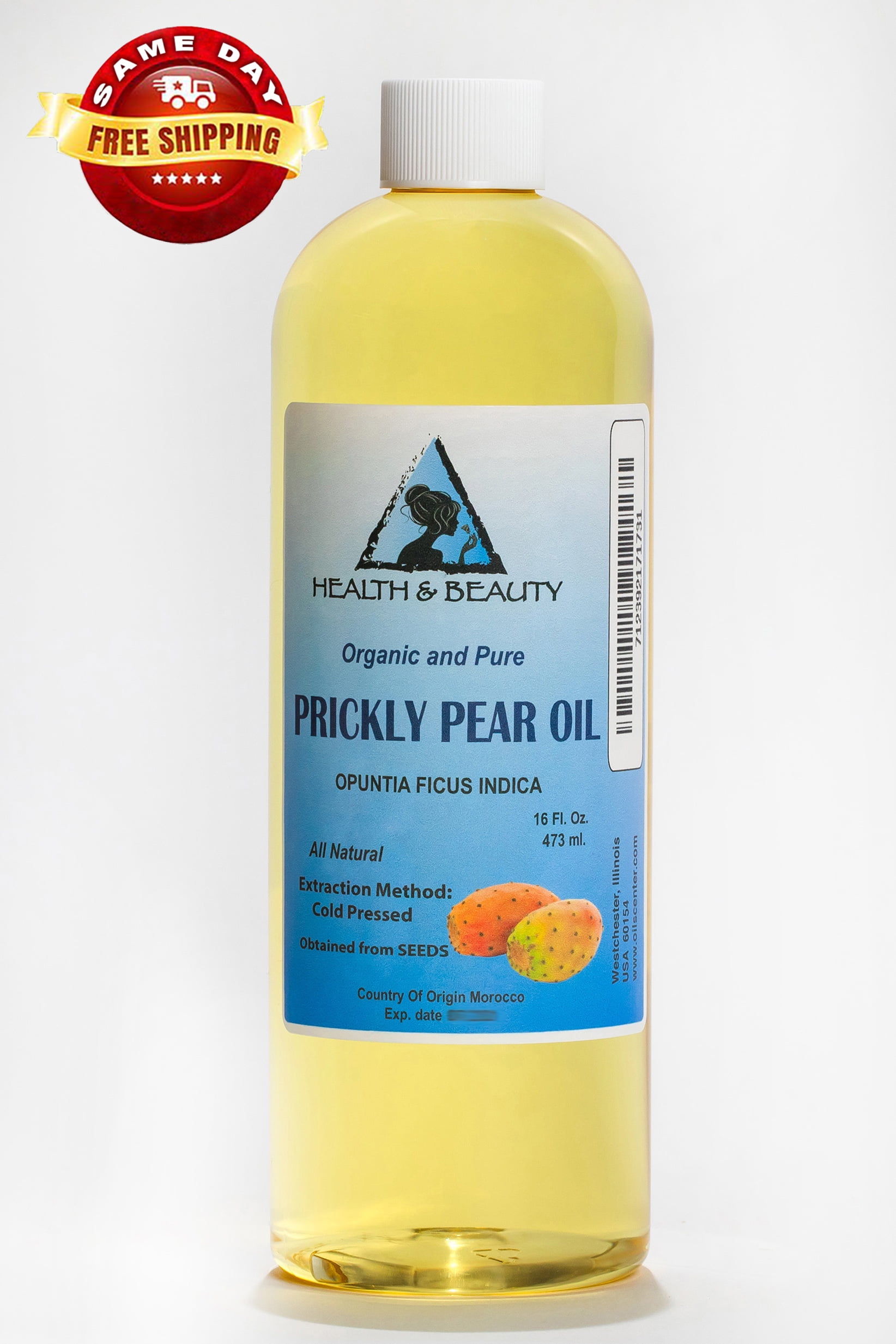 Prickly pear seed oil organic cold pressed premium 100% pure all ...