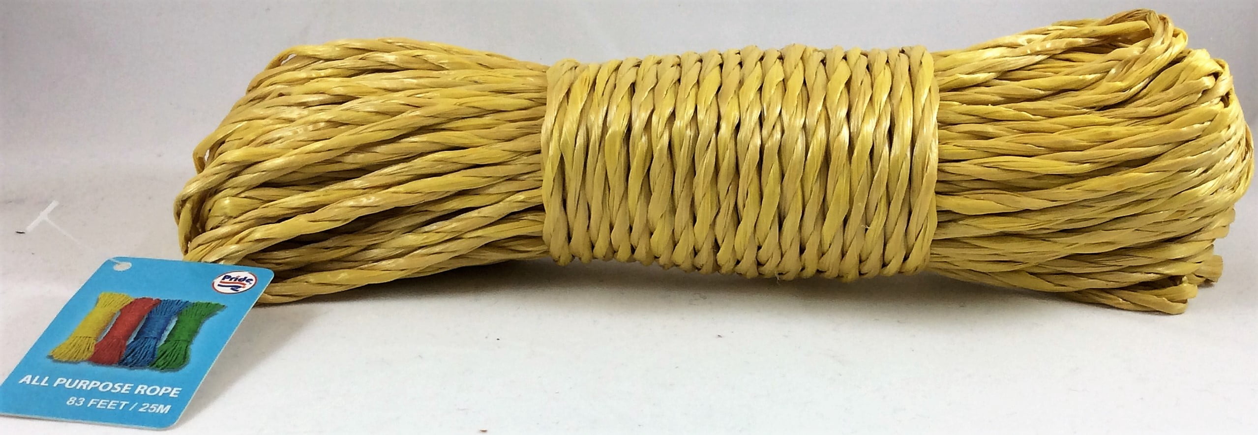 Pride 83 feet All Purpose Rope (Yellow) - Walmart Business Supplies